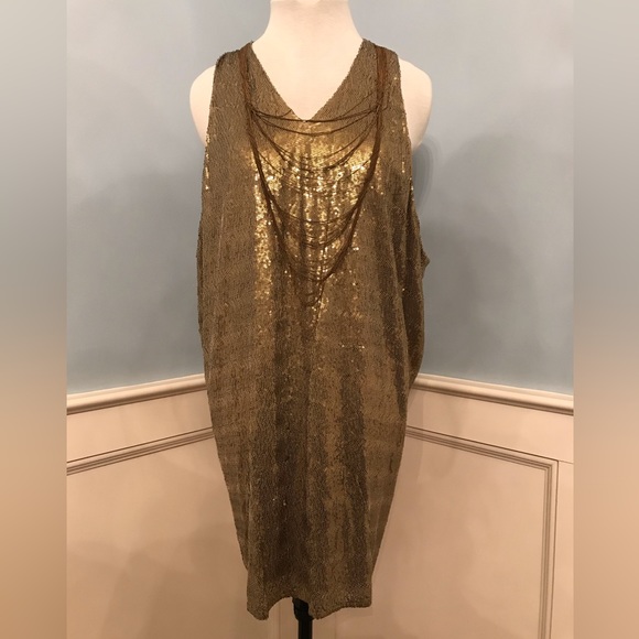 Sachin + Babi | Dresses | Sachin Babi For Ankasa Gold Sequin Dress Sz 6 | Poshmark
